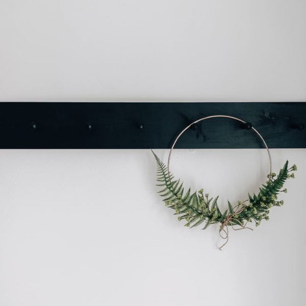 DIY modern Peg Rail : No Special Tools Required - Decor Hint