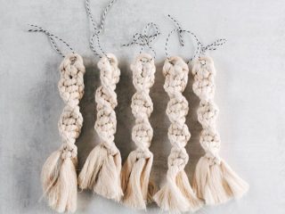 DIY Spiral Macrame Christmas Ornaments + Video Tutorial - Decor Hint