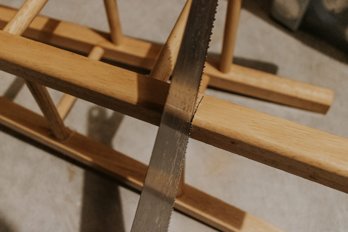 Genius DIY Bar Stool Nightstand