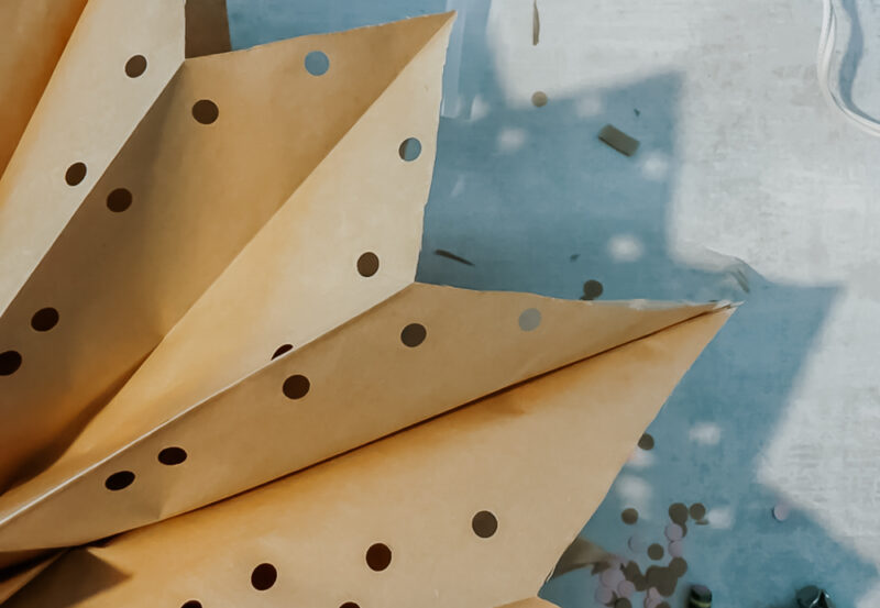 How To Create Whimsical Paper Bag Snowflakes