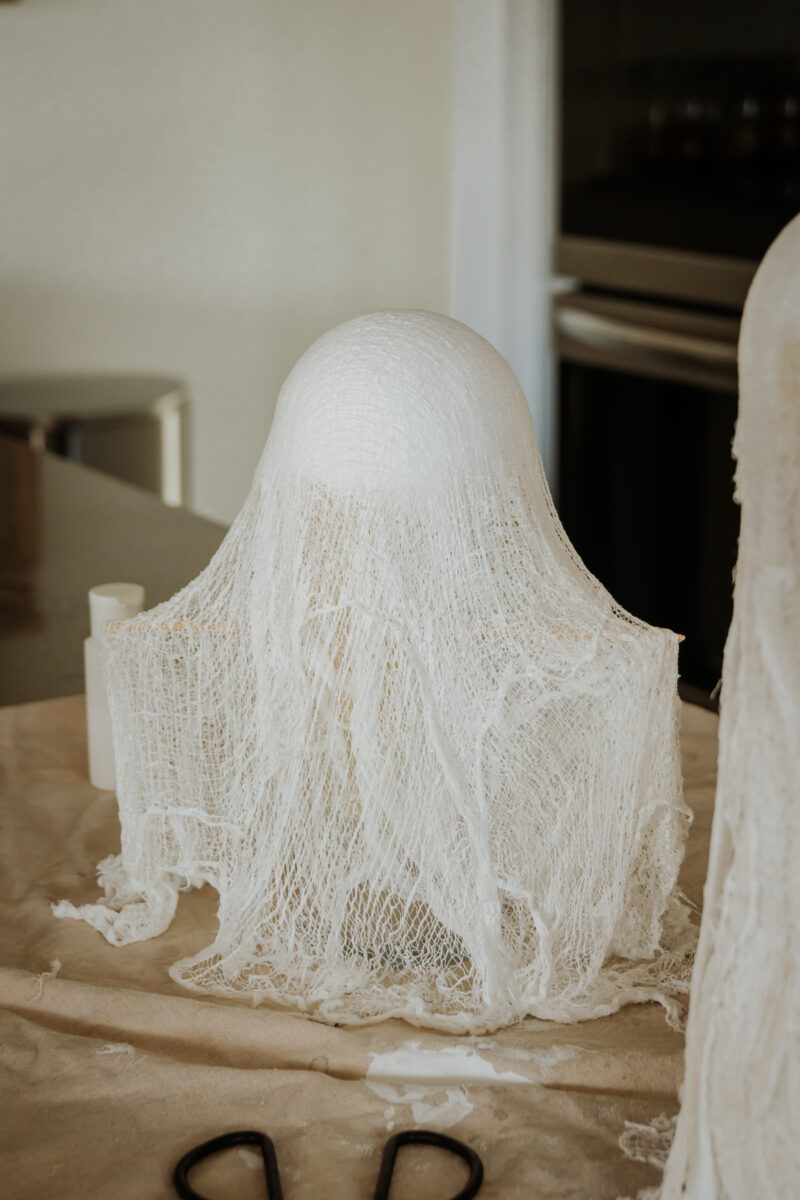 DIY Cheesecloth Ghosts