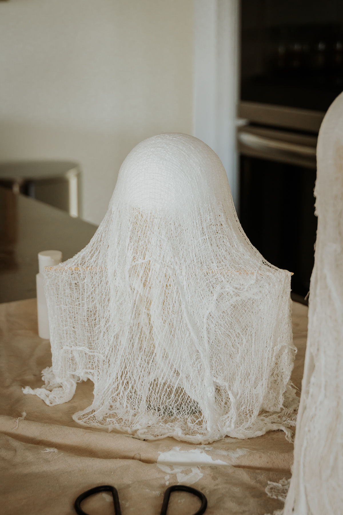 DIY Cheesecloth Ghosts