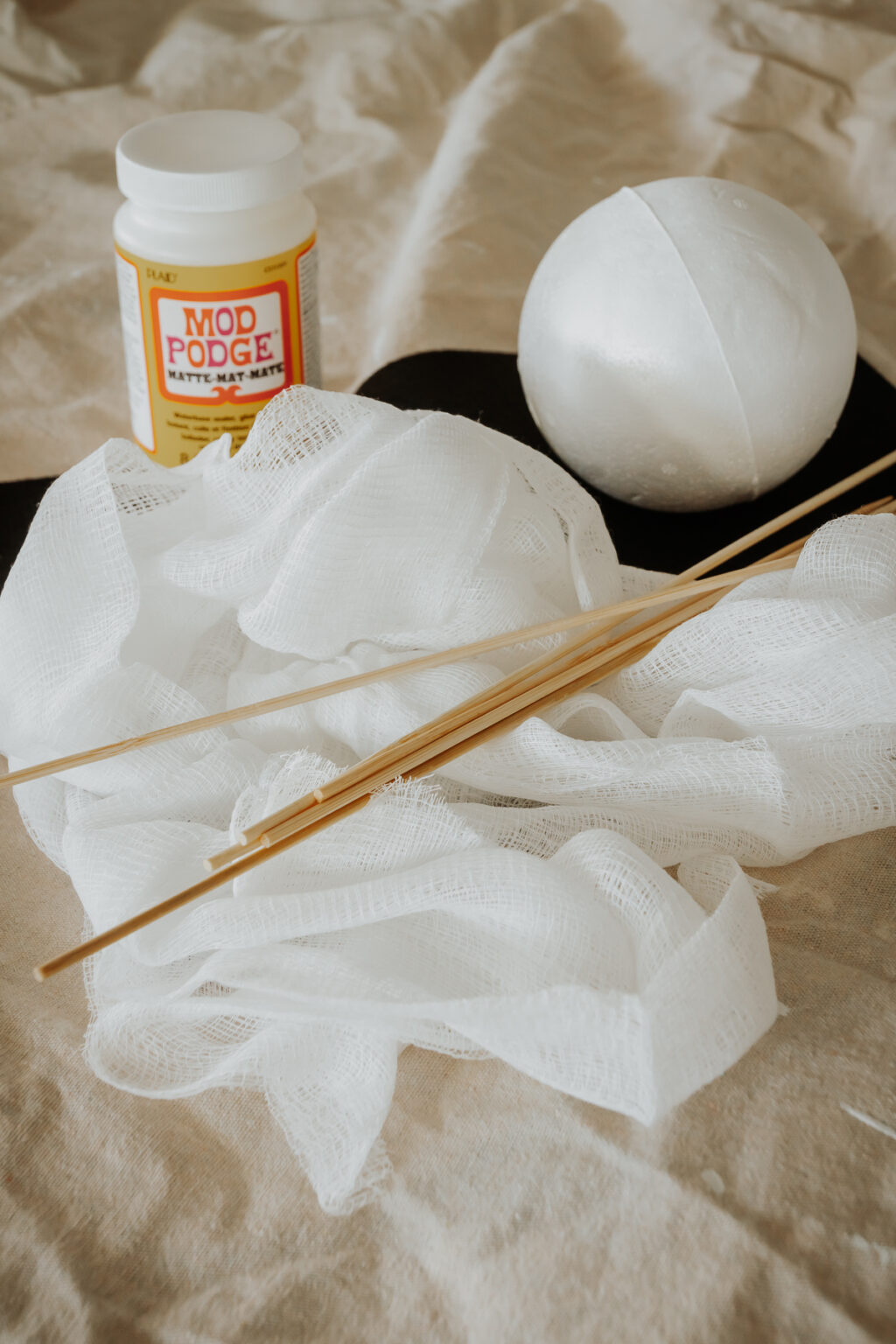 DIY Cheesecloth Ghosts