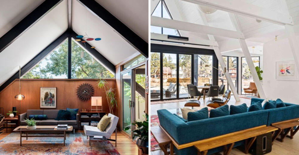 10 Colorado A-Frame Living Rooms That Nail Cozy Modern