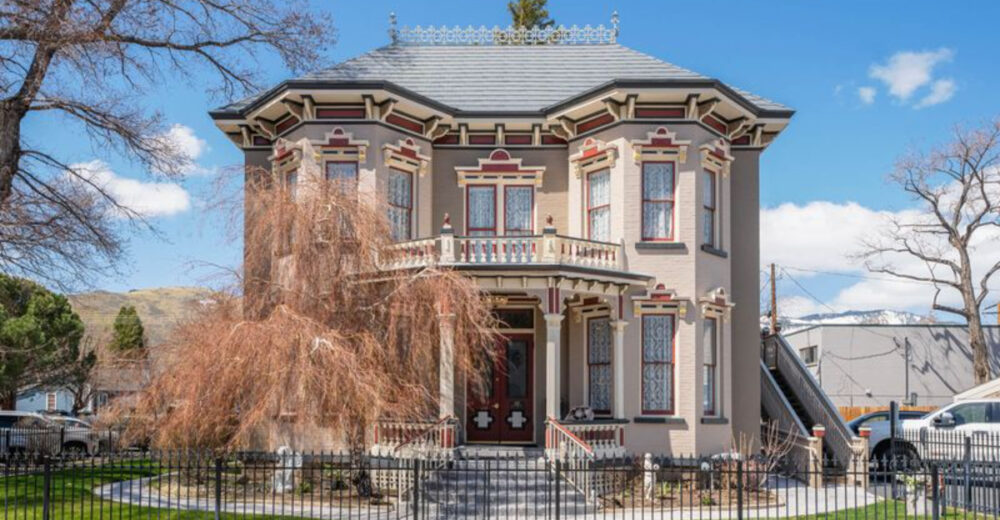 Nevada's 1876 Rinckel Mansion Shines With Gold And Hand-Painted Splendor