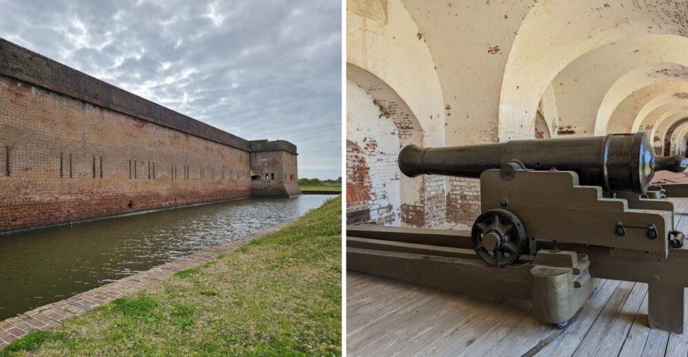 Fort Pulaski Located Near Savannah Georgia Was Completed In 1847 As A ...