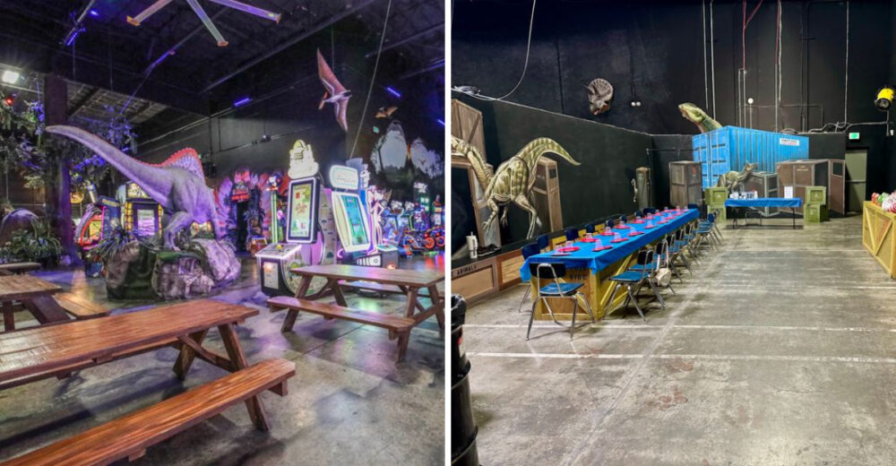 This Jurassic Park-Themed Indoor Playground In California Is Fun For ...