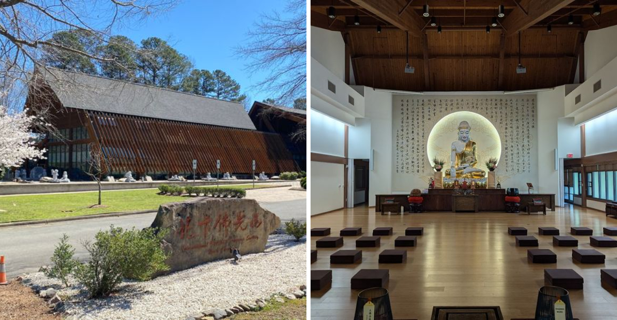 This North Carolina Temple Is Home To A 14-Ton White Jade Buddha Statue
